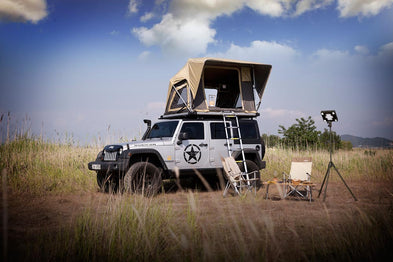 Rooftop tent for Land Rover Defender 90 - adventure ready - TentBox
