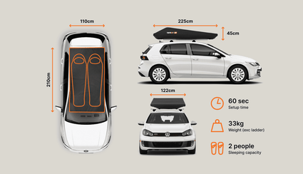 TentBox GO - The lightweight, stripped-back roof tent