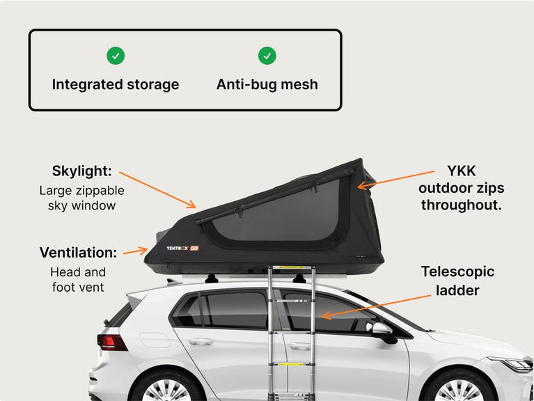 TentBox GO - The lightweight, stripped-back roof tent